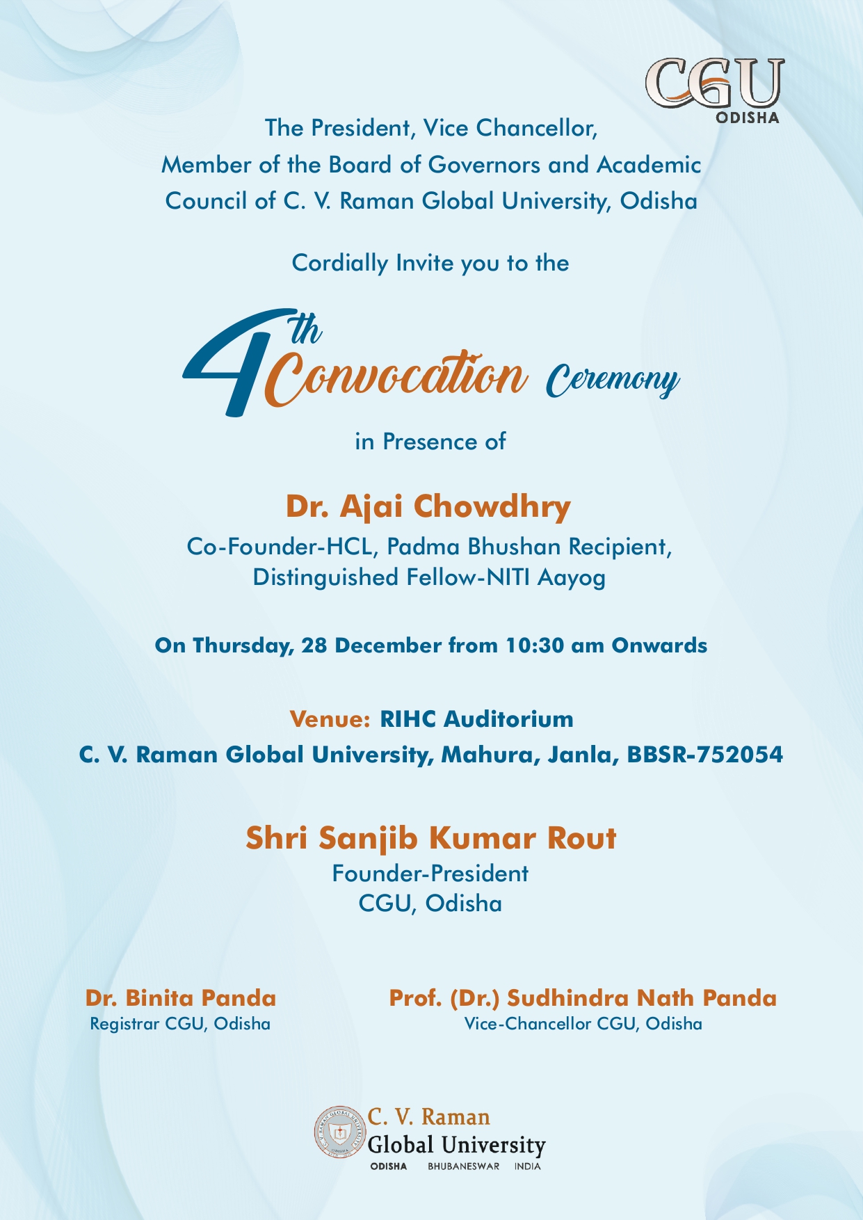 CGU Convocation